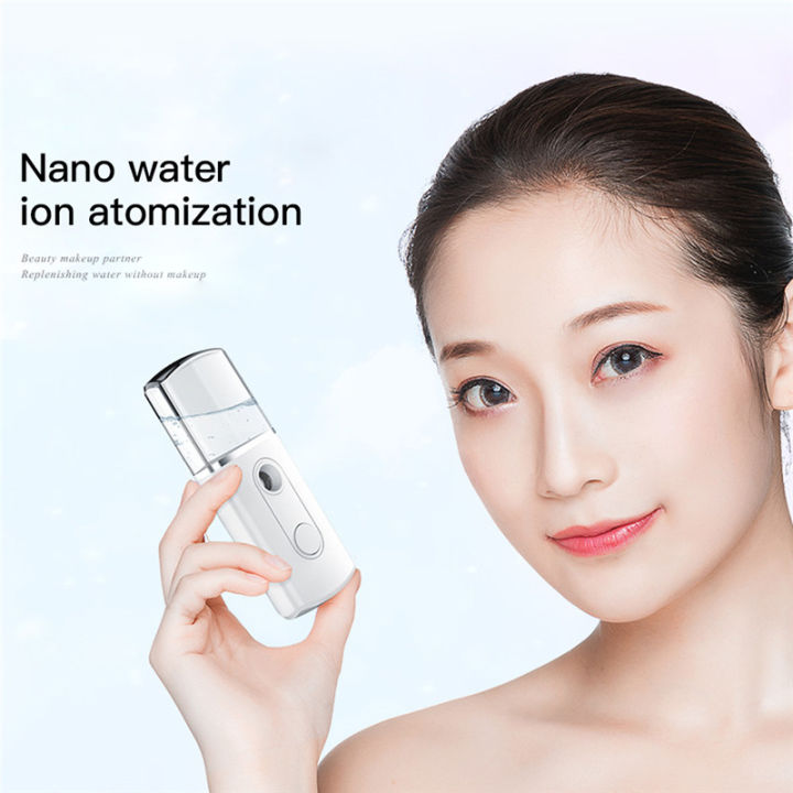Nano Water Ion Atomization Facial Sprayer USB Humidifier Rechargeable ...
