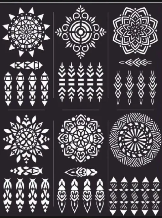 Mehndi Steaker Six Design Sheet | Daraz.pk