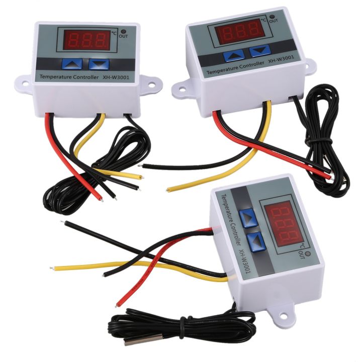 3pcs 220v 10a Digital Led Temperature Controller Switch Probe Daraz Pk