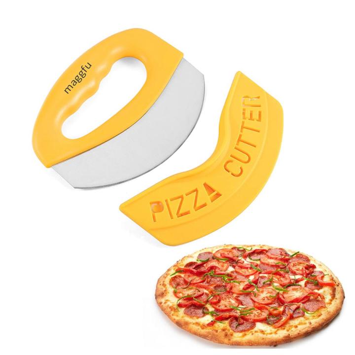 Z.M. 1 Pc Pizza Cutter Food Chopper Super Sharp Blade Stainless Steel ...