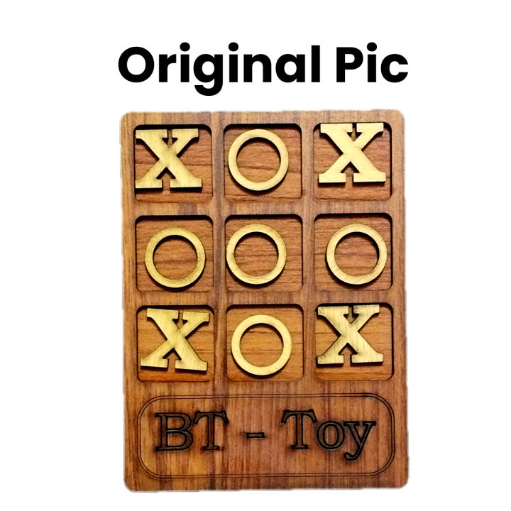 Tic Tac Toe Game Board For Kids And Adults Family Children Puzzle Game ...