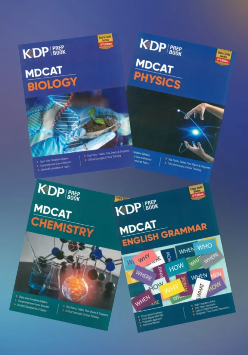 Set of 4 Kips MDCAT Preparation books 2025 Edition: Kips MDCAT Prep ...
