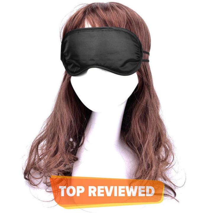 Travel Sleeping Eye Mask Black Shade Blindfold Eye Patch Night Economic ...