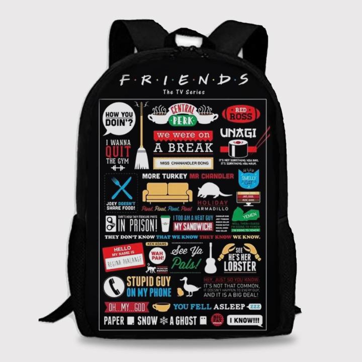 Friends TV Show Backpack for Netflix Fans (Digital Printed) | Daraz.pk