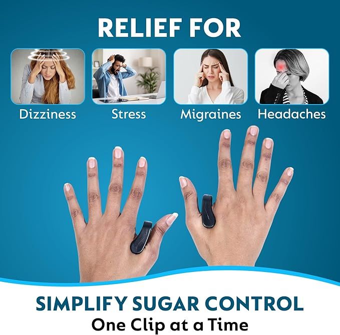 Sugar Control Acupressure Clip | LI4 Hand Valley Point for Natural ...