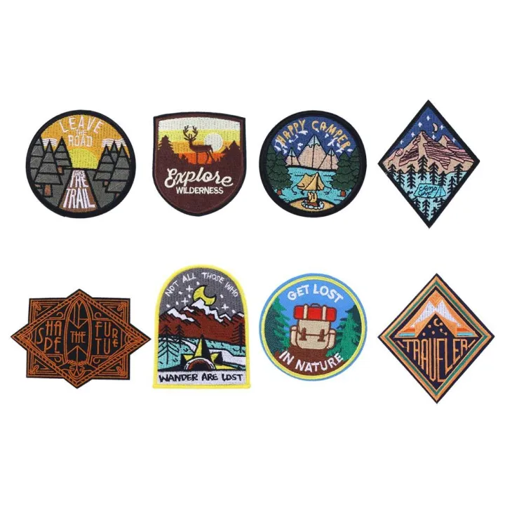 Nature Loving DIY Clothes Badges Applique Jeans Decor Embroidered Patch ...