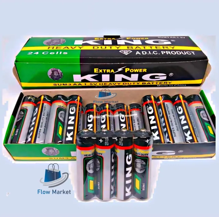 Pack of 24 Heavy Duty Battery AA Cell 1.5V - Extra Power - Clock Cell ...