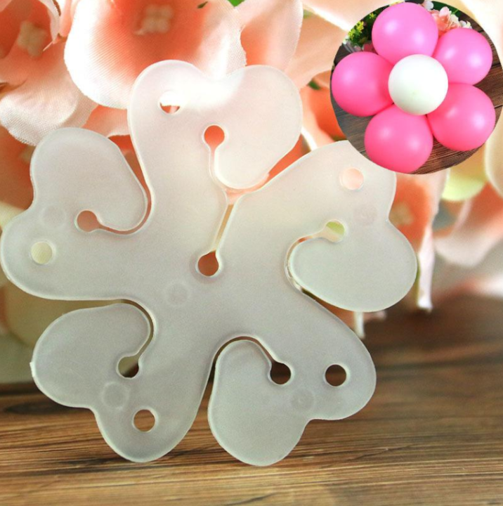10pcs Balloons Sealing Clip Flower Shape Easy Fasten Tool Balloon ...