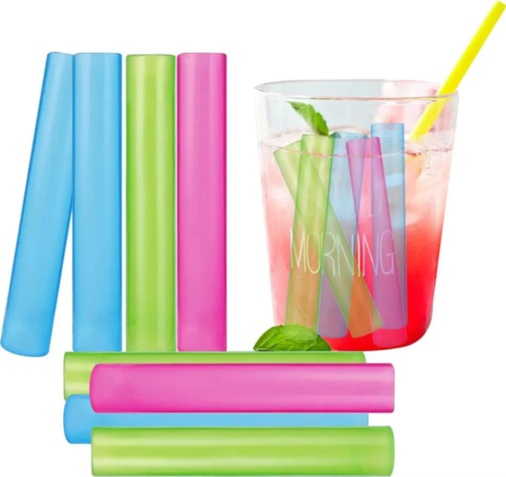 Imported Reusable Ice Cubes Colorful Ice Stick for Drinks, Summer Water ...