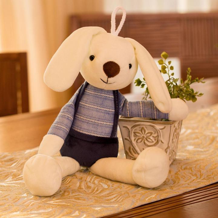 Rabbit doll appease rabbit doll children sleep with doll multicolored long ears rabbit plush toy ...