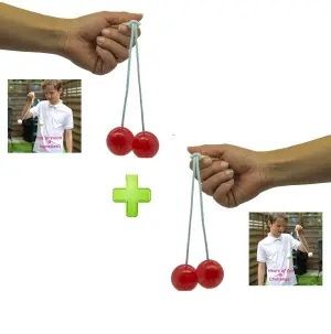 Pack of 02 - Pro-Clackers Ball fidget Clack Balls On String Shake ...