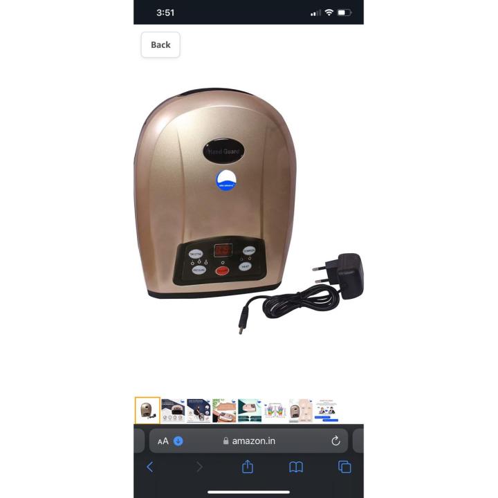 ARG AROGYA Hand Palm Acupressure Device, Hand Guard Machine Electric ...