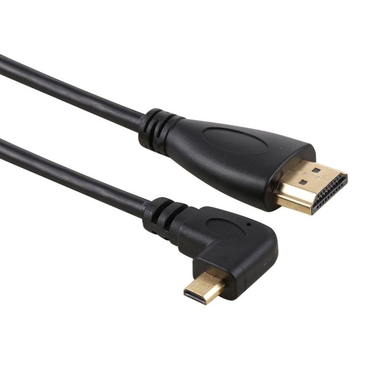 50cm 4K HDMI Male to Micro HDMI Right Angled Male Gold-plated Connector ...