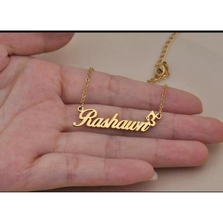 18k Gold plated Customized Trendy Locket Chain / Necklace with Your ...