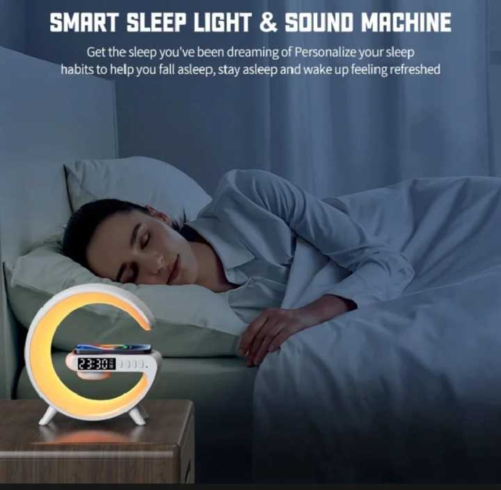 New G63 Wireless Charger with Bluetooth Speaker / RGB Light / Alarm ...