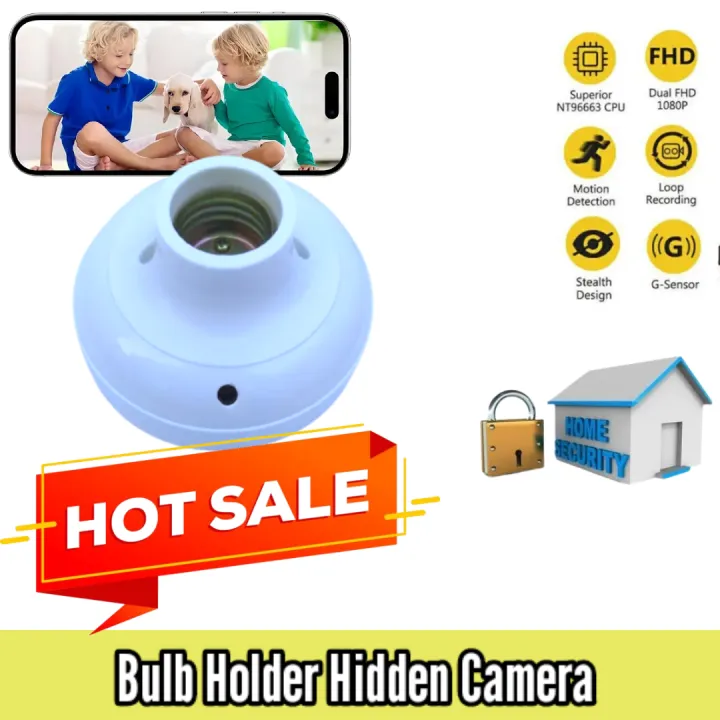 spy net Bulb Holder Camera CCTV Camera with stand || Wifi Camera ...