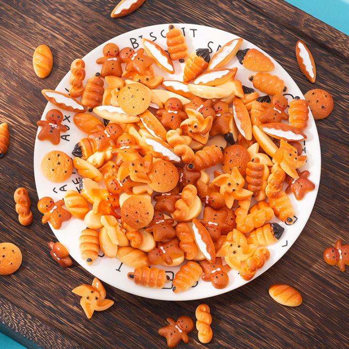 5/10/20 Pcs 1:12 Mini Bread Resin Breakfast Food for Doll House ...