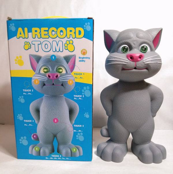 Intelligent Talking Tom, Battery Operated Cat Toy With AI Touch ...