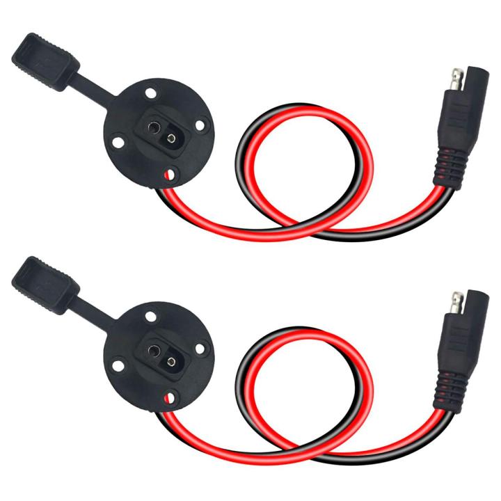 2X SAE Connector - SAE Socket Sidewall Port, Solar Weatherproof SAE ...