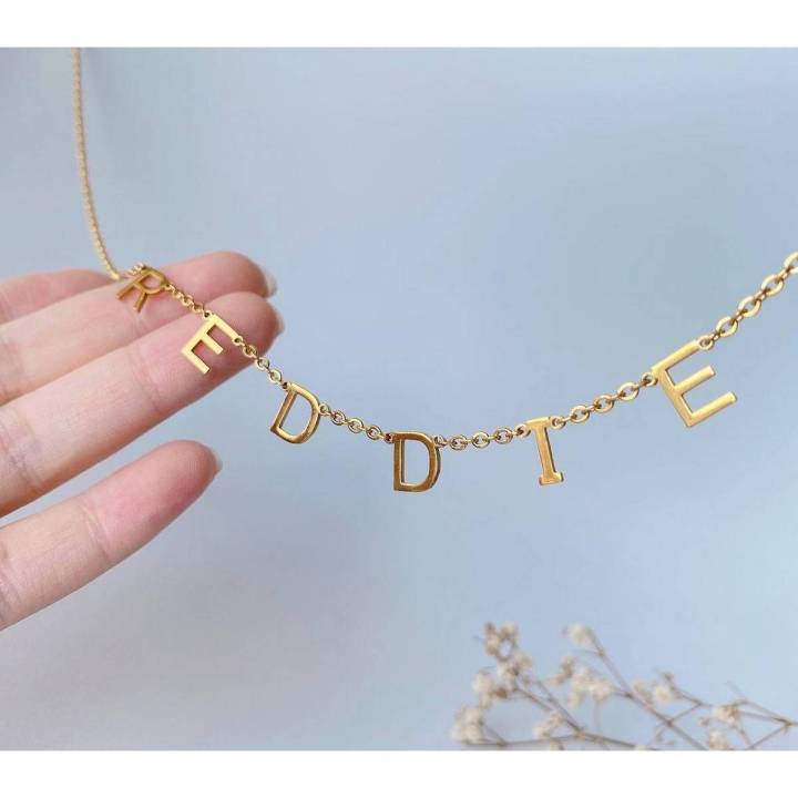 Customized Name Necklace For Girls, 24K Gold Plated Lockets for Girls ...