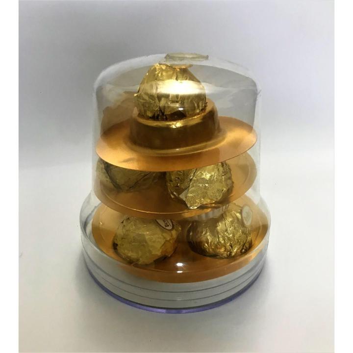 DewDrop Peanut Crunchy Chocolate Balls 8 Pieces Bell Shaped Plastic ...