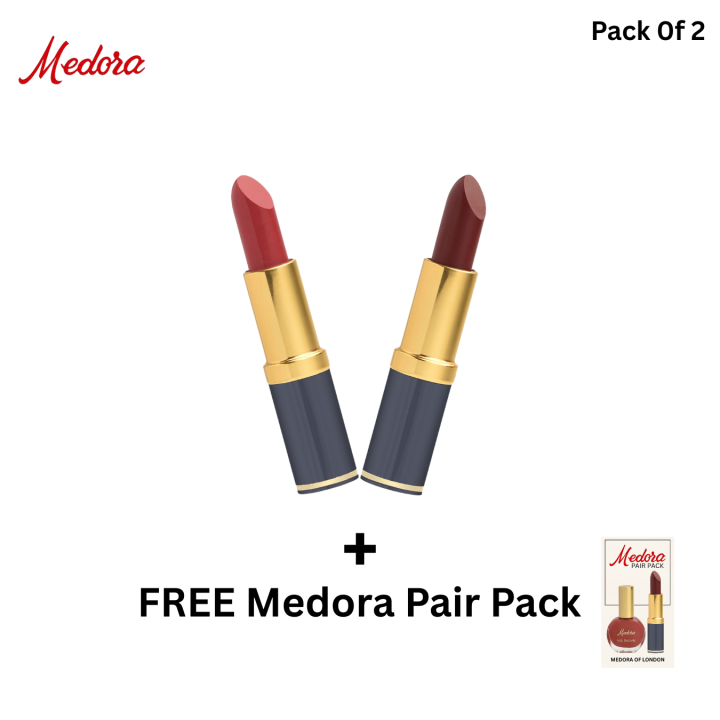 FREE Medora Pair Pack - Buy Pack of 2 Medora Lipsticks & Get Medora ...