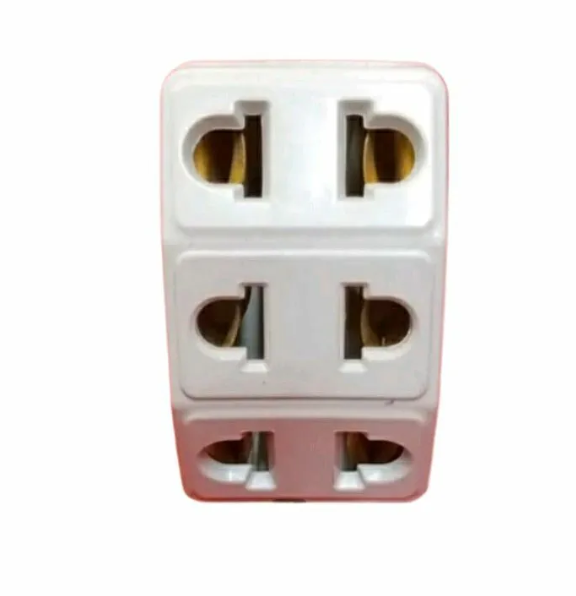 3-in-1 Power Plug Socket 2 Pin Multi Socket Extension Board 10-15A 220 ...