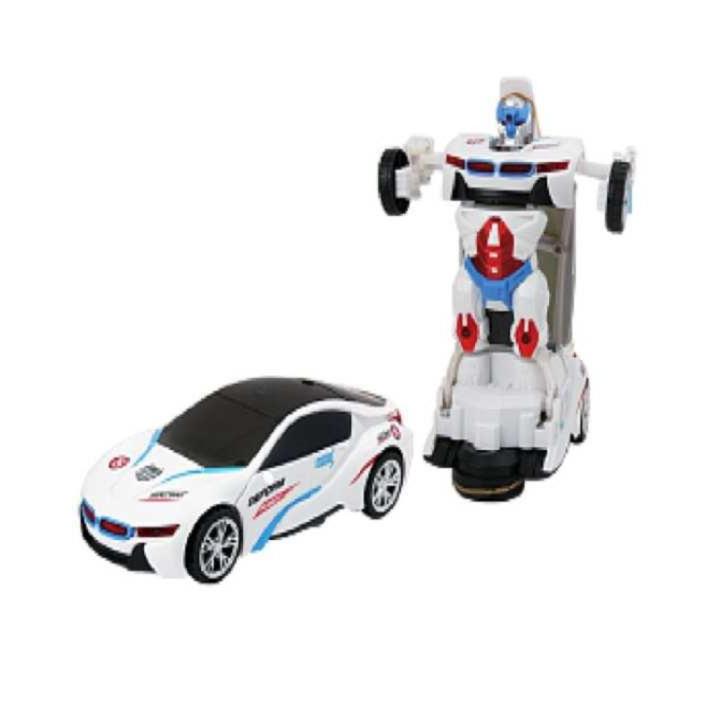 Original Bmw Transforming Robot Car - White | Daraz.pk