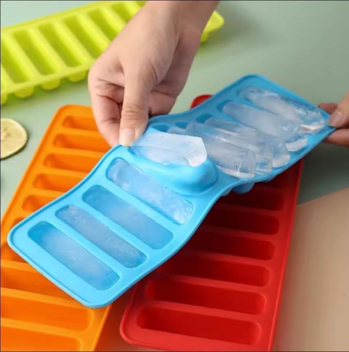 Silicon Ice Stick Tray for Bottle Pop up Ice Mould Rectangular Narrow ...