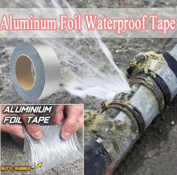 MSR. Aluminum Foil Butyl Rubber Tape Adhesive Waterproof Flex Tape ...