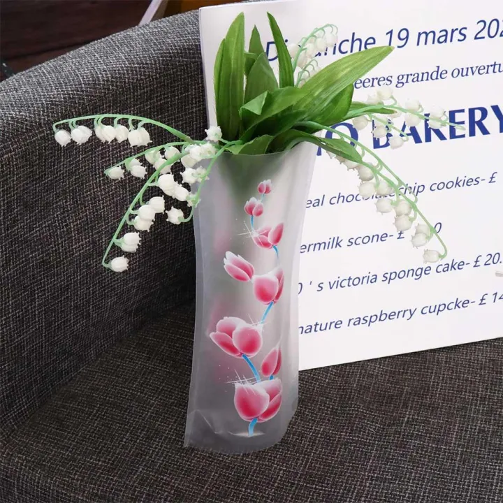 Creative Foldable PVC Folding Vase Reusable Easy to Store Cartoon ...