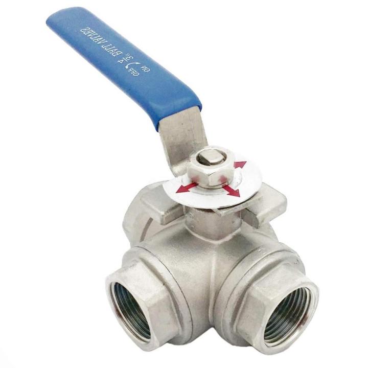 3/8 inch 3-Way Ball Valve (Stainless Steel) - IMPORTED | Daraz.pk