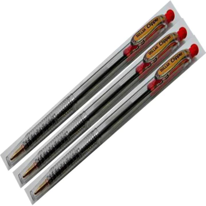 Dollar Clipper Ball Pen Red Art # BPCLF (3 Pcs) | Daraz.pk