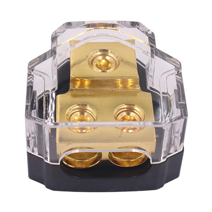 NCANRUI Car Audio Amplifier Distribution Block 1 in 2 Out Way Ground ...
