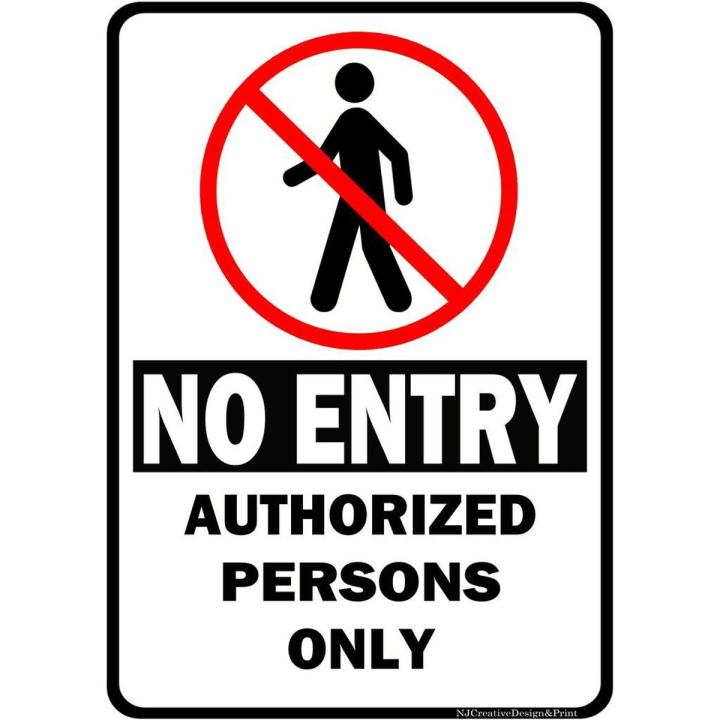 Gate sticker A4 size (2) | Daraz.pk