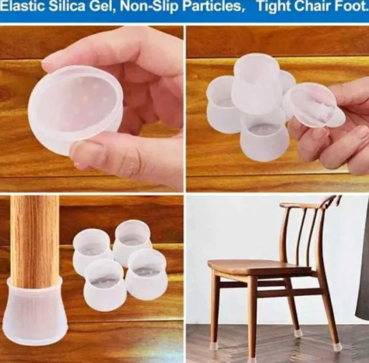 Anti-Noise Furniture Silicone Protective Cover Furniture Table Leg Cover Chair Leg Cap Silicone ...