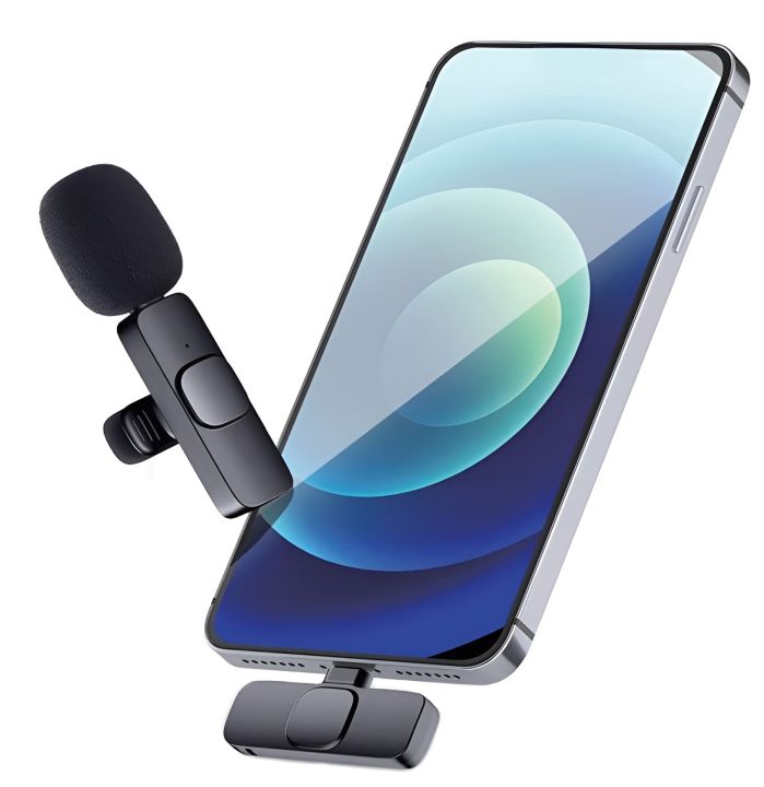 K8 Wireless Microphone - Plug & Play USB Type C & IOS Connector ...