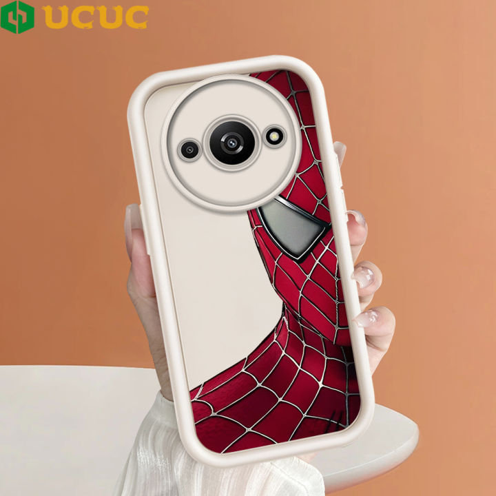 UCUC for Redmi A3 A3x Back Cover Spider Superman Ladder Camera Soft ...