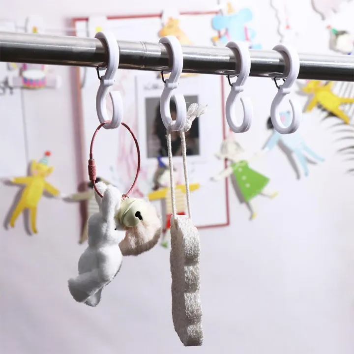 Portable Plastic Hook Transparent Single Storage Organizer With Buckle ...