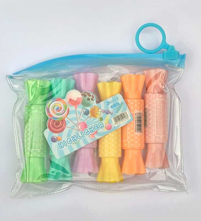 double headed cute and fancy double sided candy shaped highlighter and ...