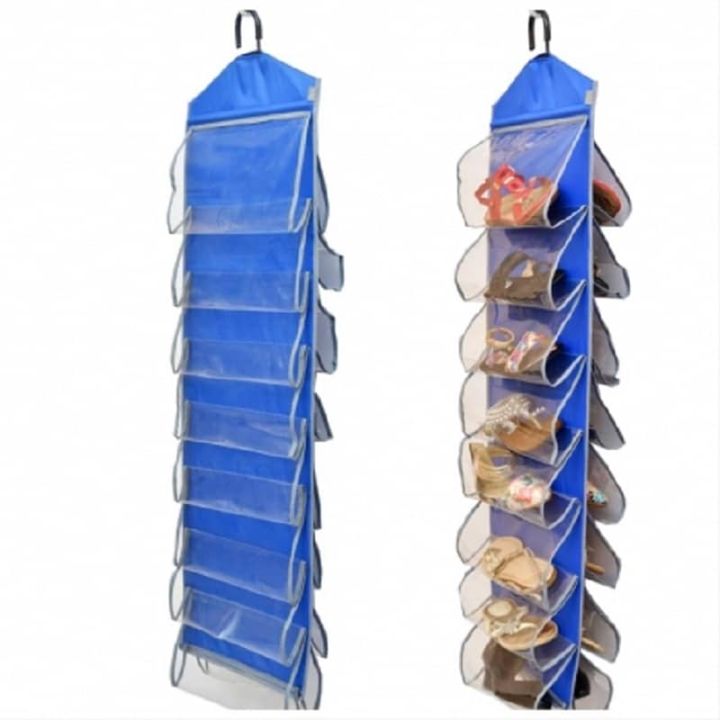Shoe Hanger(Non Woven material) Space-Saving Hanger Footwear Storage ...