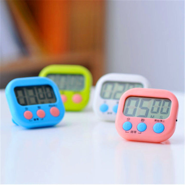 Personalized clock compact timer seconds alarm clock rest light 24 ...