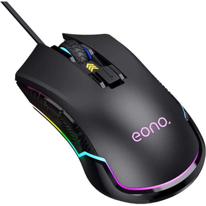 Eono Gaming Mouse, Wired Optical USB Mice with Adjustable 2000 DPI ...
