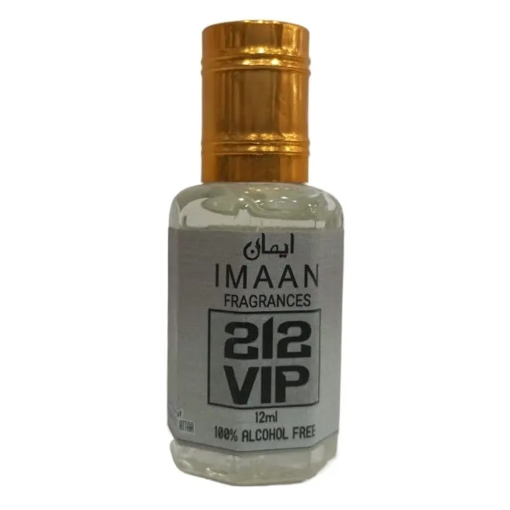 212 VIP Imaan Fragrance Attar 12ml | 100% Alcohol-Free | Long-Lasting ...
