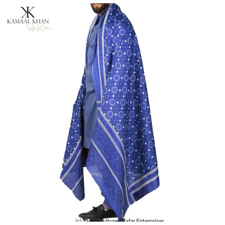 Elegant Ajrak Design Traditional Sindhi Cotton Shawl | Daraz.pk