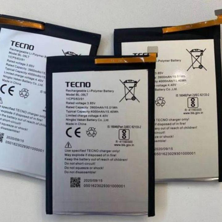 TECNO SPARK 4 ORIGINAL BATTERY INFINIX S5 / SMART 4 / Camon 12 / Camon ...