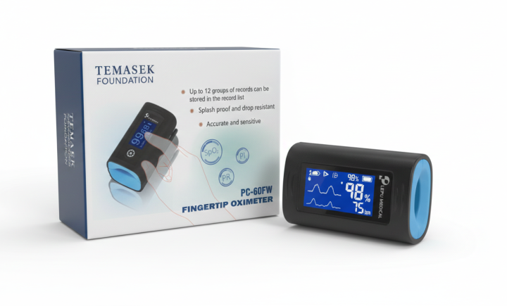 Temasek Pulse Oximeter | Finger Oxygen Saturation Monitor | SpO2 ...