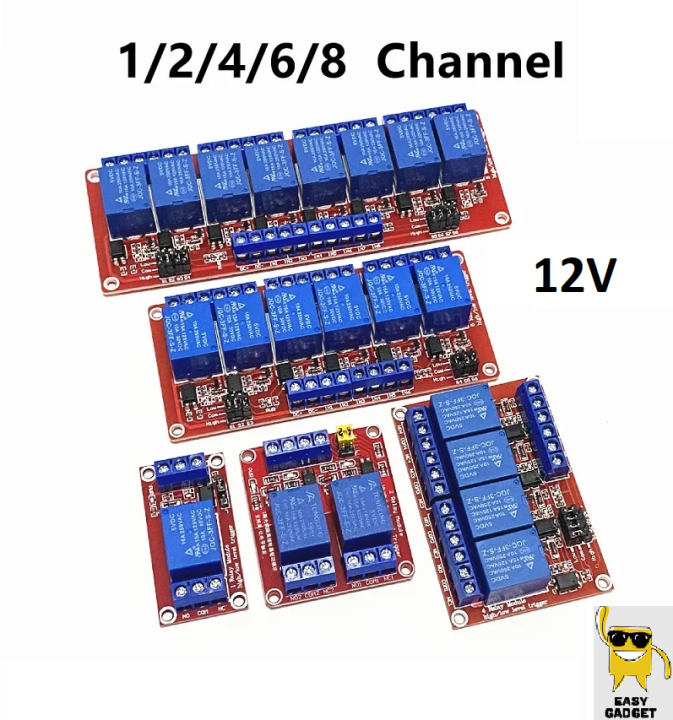 1/2/4/6/8 Channel Relay Module For Arduino In Pakistan DC 12V | Daraz.pk