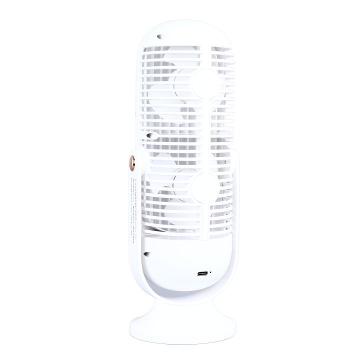 Table Tower Fan Portable USB Plug In 5 Gears Quiet Brushless Motor ...