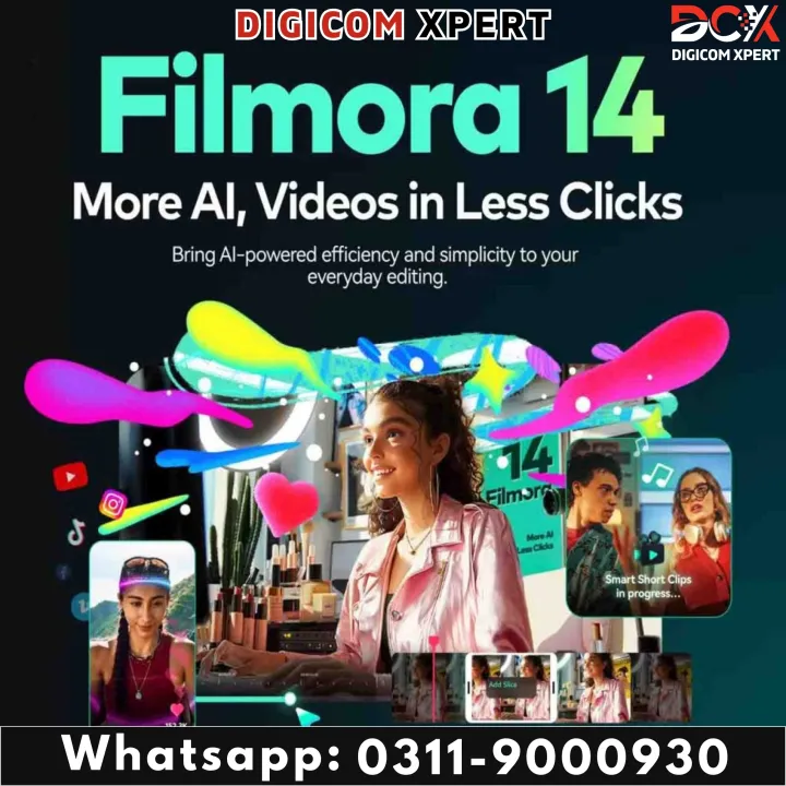 Wondershare Filmora 14 – AI-Powered Video Editing Software with Text-to-Video, AI Image ...